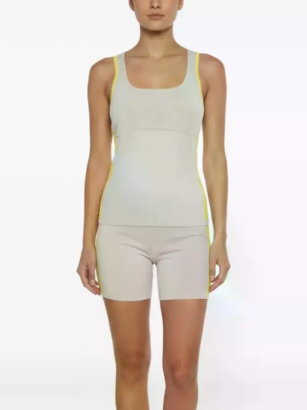 Hermès Striped Technical-knit Yoga Set