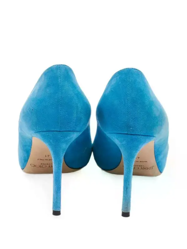 JIMMY CHOO Suede Pointed Toe Stiletto Heel Pumps