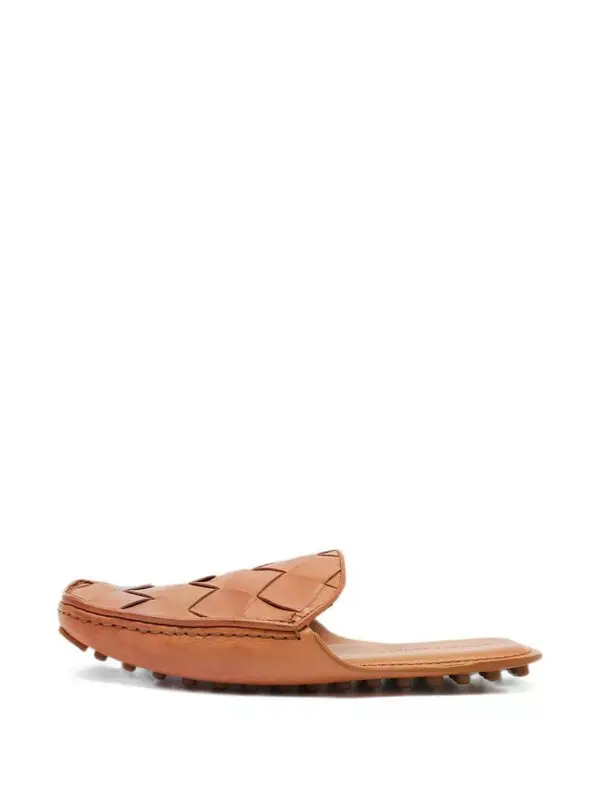 Bottega Veneta Intrecciato Leather Mules - Neutrals
