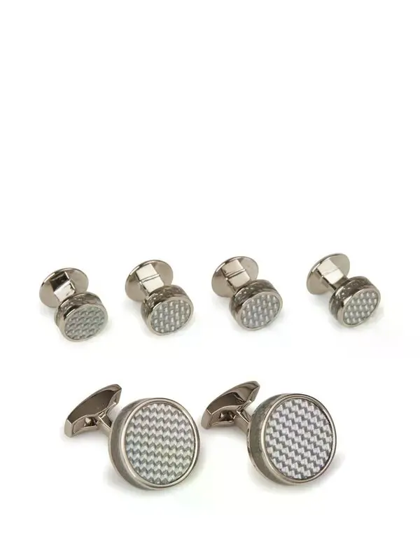 Tateossian Disc Cufflinks - Silver