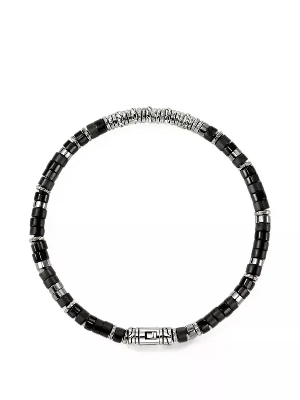 John Hardy Heishi Black Onyx Sterling Bracelet