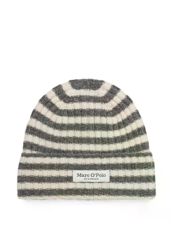 Marc O'polo Striped Beanie - Neutrals
