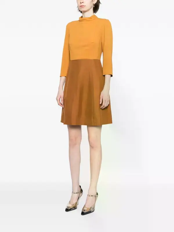 Chloé Two-tone Silk Dress