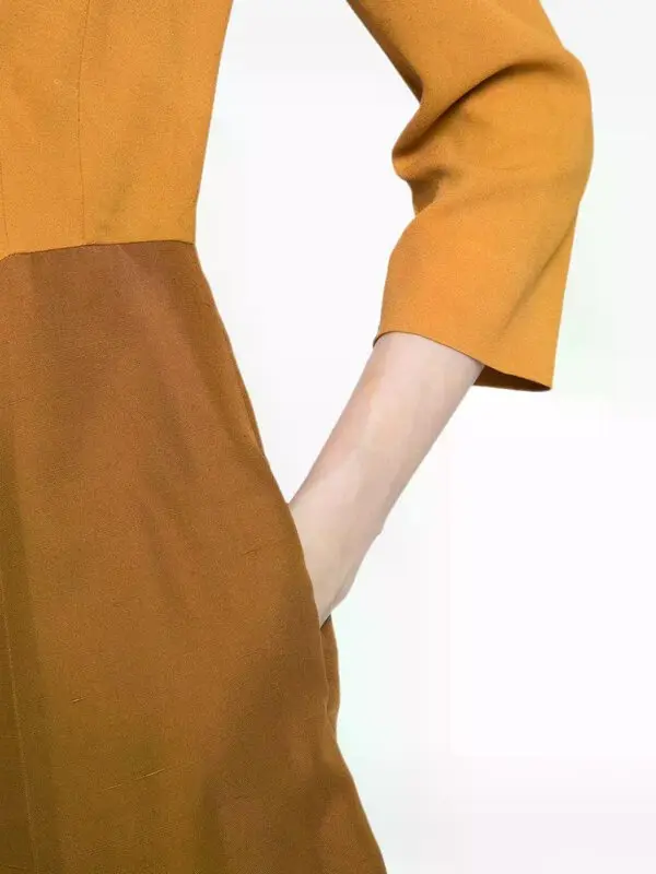Chloé Two-tone Silk Dress