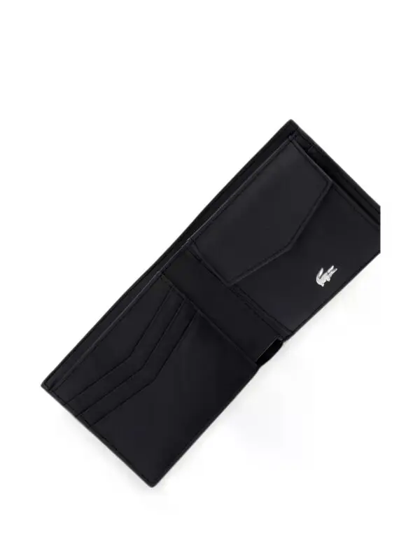 Lacoste Ossian Medium Logo-print Textured Leather Wallet