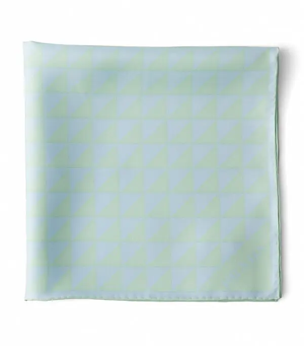 Prada Silk Triangle Scarf - Green