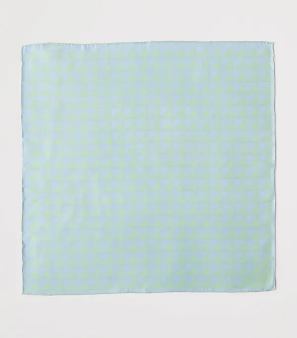 Prada Silk Triangle Scarf - Green