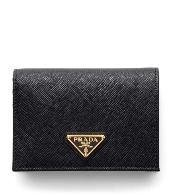 Prada Small Saffiano Leather Wallet - Black
