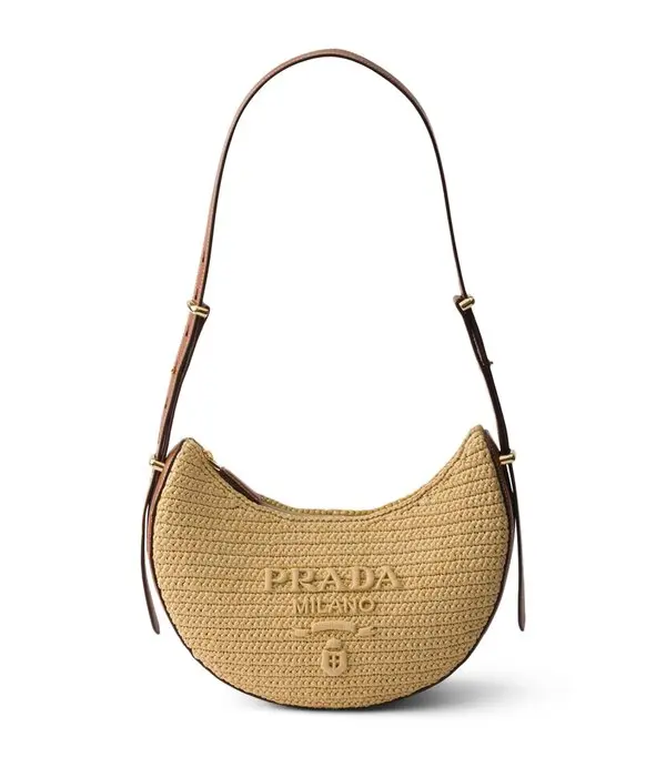 Prada Arqué Crochet Shoulder Bag