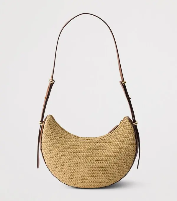 Prada Arqué Crochet Shoulder Bag