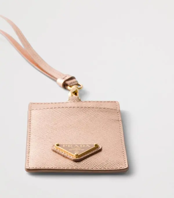 Prada Saffiano Leather Badge Holder