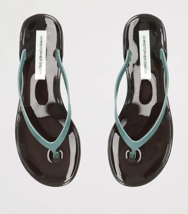 Christopher Esber Jo Flip Flops - Blue