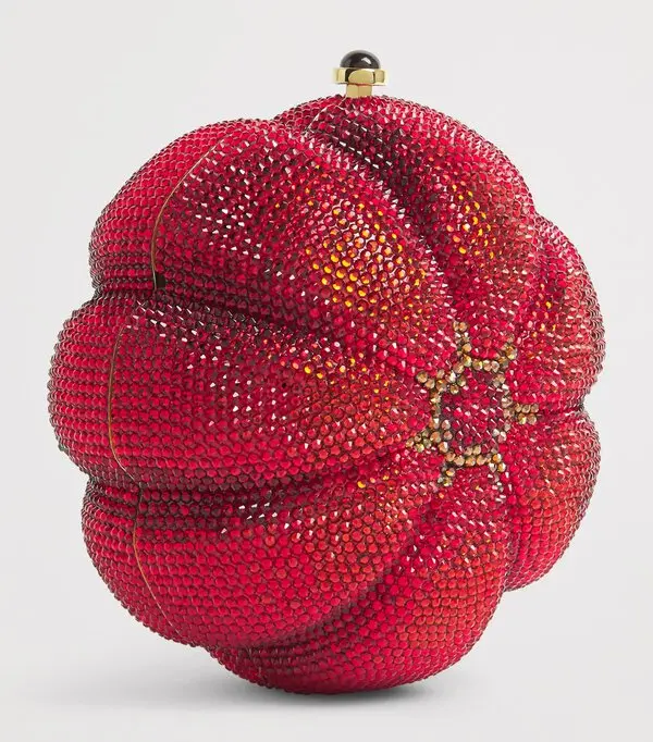 Judith Leiber Embellished Tomato Clutch Bag
