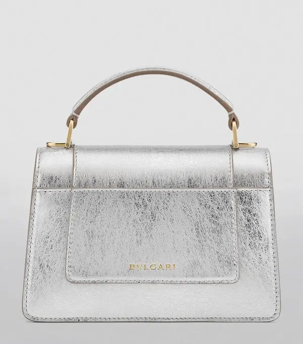 BVLGARI Mini Metallic Serpenti Forever Top-handle Bag