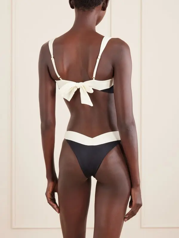 AWAY THAT DAY Grenada Recycled Stretch Bikini Top - Black
