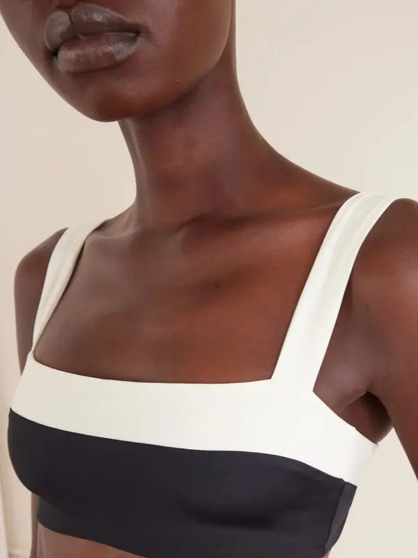 AWAY THAT DAY Grenada Recycled Stretch Bikini Top - Black