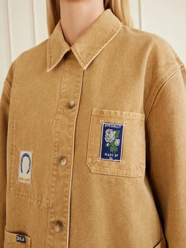 Sea Winslow Patch-detailed Denim Jacket