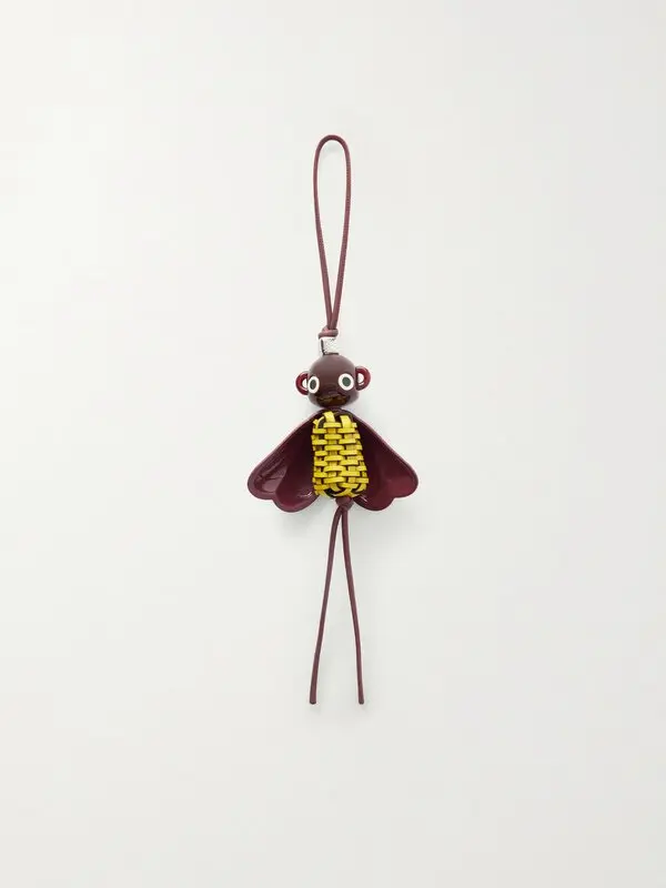 Loewe Bloombee Leather Bag Charm - Multi