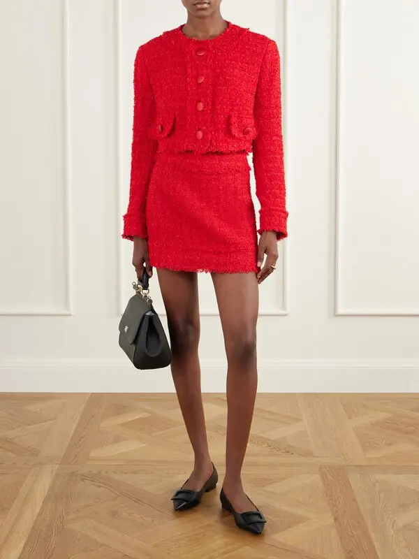 Dolce & Gabbana Tweed Mini Skirt