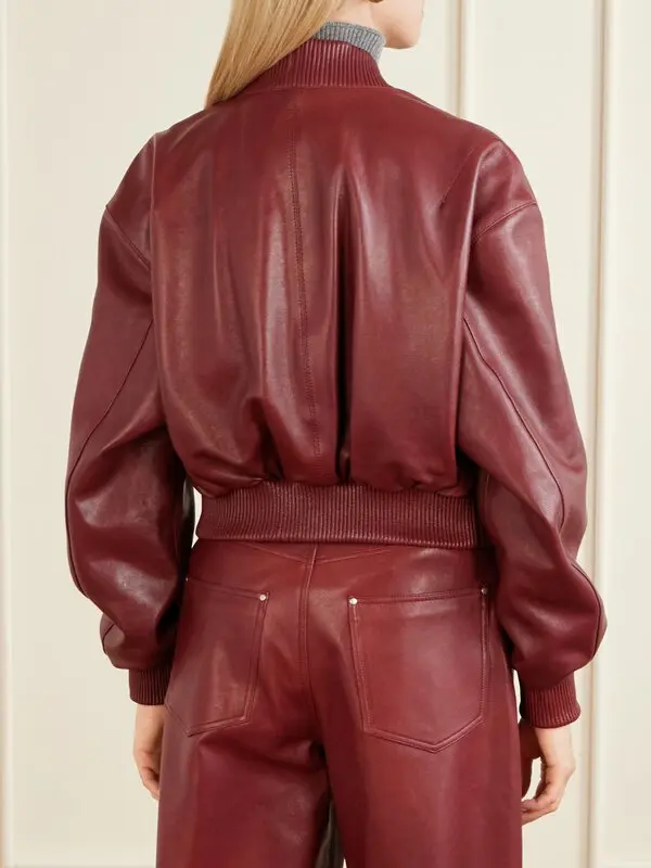 ARMA Hannan Leather Bomber Jacket