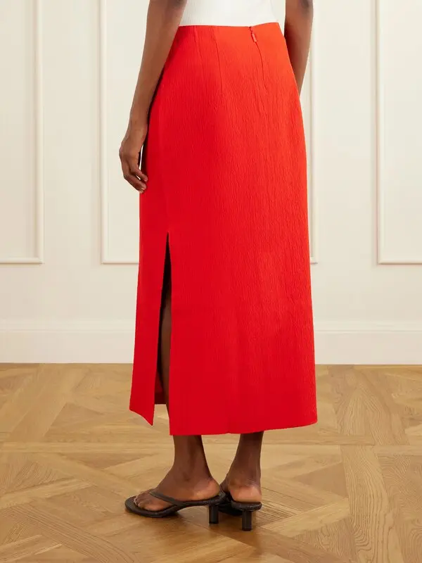 Tibi Stretch-crepe Midi Skirt