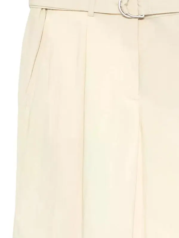 Helmut Lang Belted Pleated Trousers