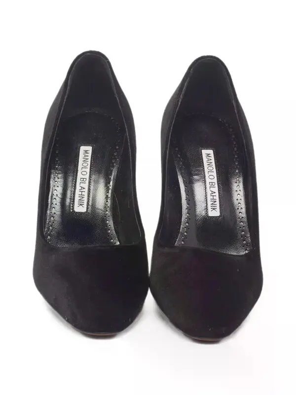 Manolo Blahnik Velvet Stiletto Pumps