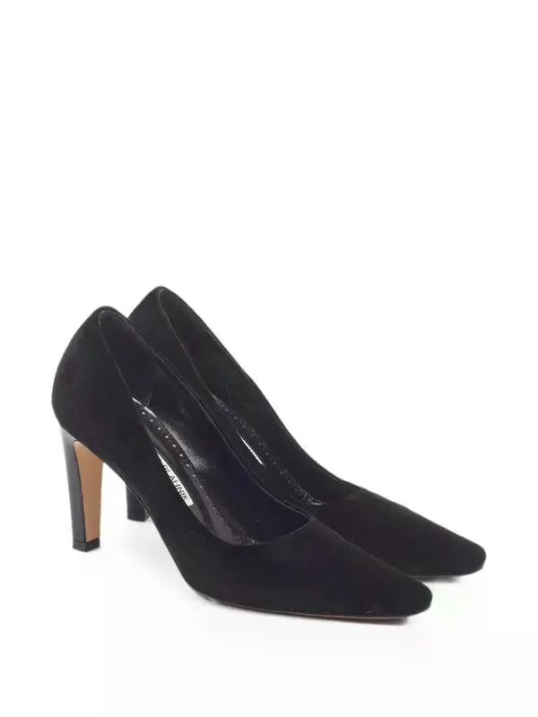 Manolo Blahnik Velvet Stiletto Pumps