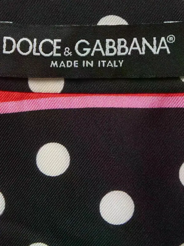 Dolce & Gabbana Printed Silk Camp Collar Shirt