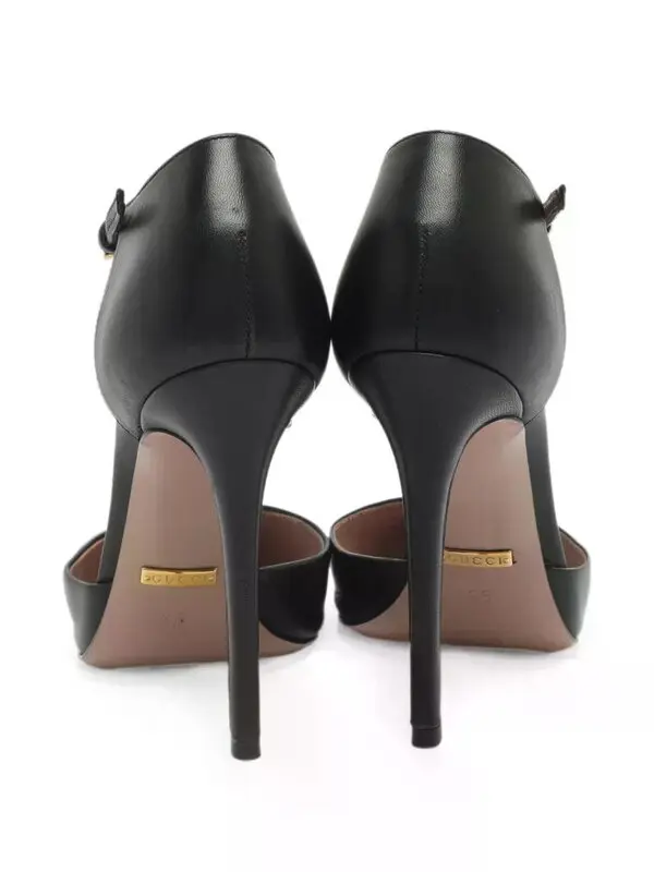 Gucci Coline Stud-embellished Leather Heeled Pumps