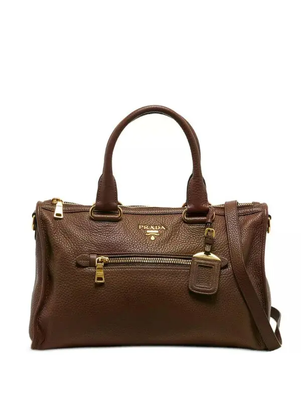Prada Vitello Daino Bauletto Tote Bag