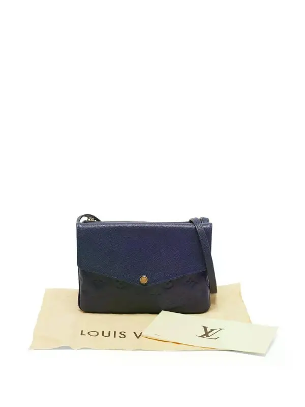 LOUIS VUITTON 2015 Monogram Empreinte Crossbody Bag - Blue