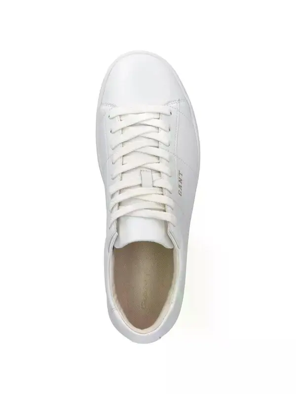 Gant Lace-up Panelled Leather Sneakers