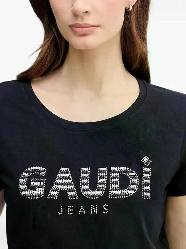 GAUDI Embellished Round Neck T-shirt