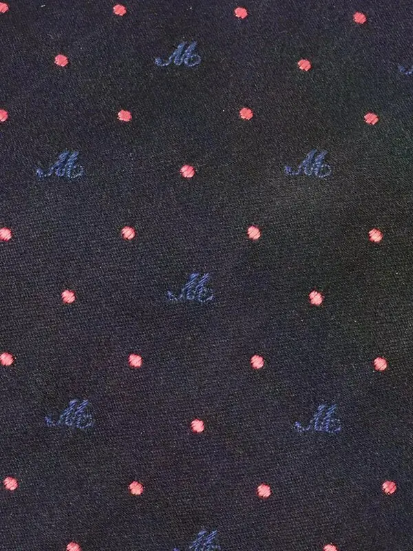 Moschino Monogram Polka-dot Tie - Blue