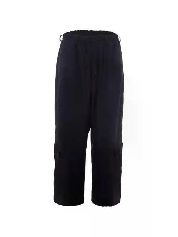 Y3 Sport Uniform Wide-leg Pants - Black