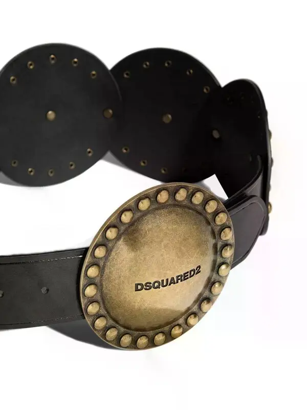 Dsquared2 Oversized Studded Leather Belt