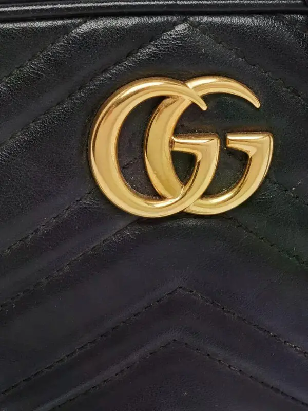 Gucci Gg Marmont Matelassé Cross Body Bag - Black