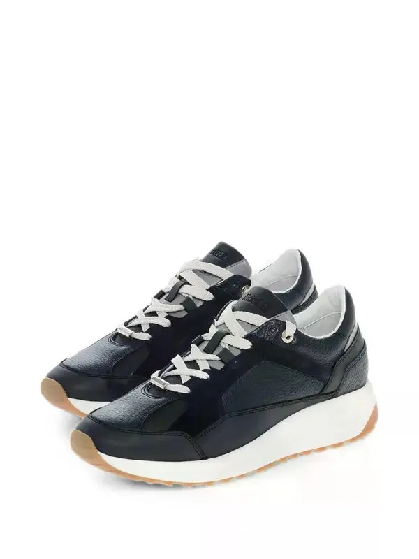 MOORER Suede-insert Lace-up Sneakers