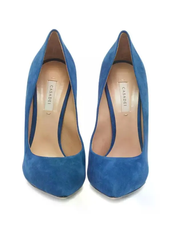 Casadei Blade Suede Pumps - Blue
