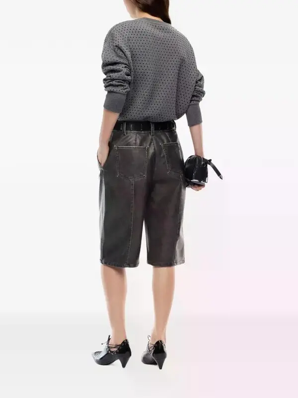 Pinko Crystal-embellished Logo-print Sweatshirt - Grey