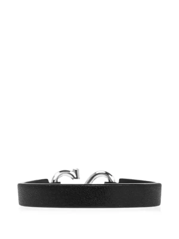 FERRAGAMO Gancini Leather Bracelet