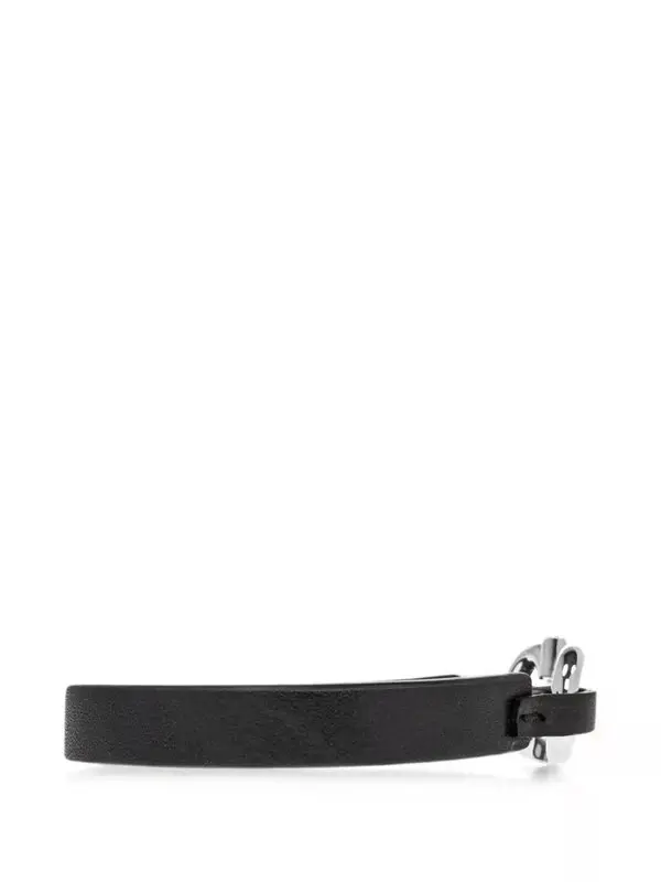 FERRAGAMO Gancini Leather Bracelet