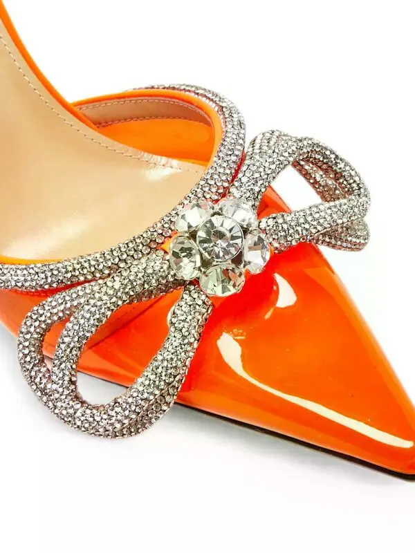 Mach & Mach Double Bow Crystal-embellished Pumps