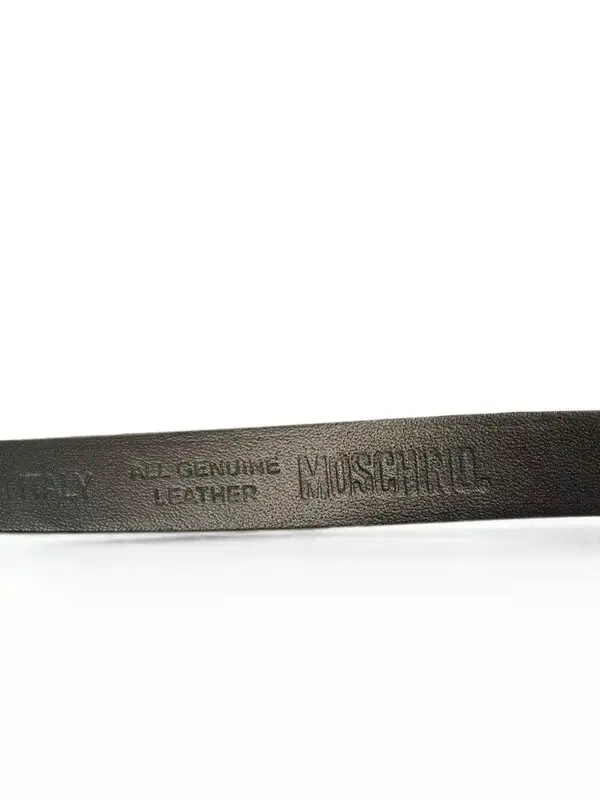 Moschino Leather Belt - Black
