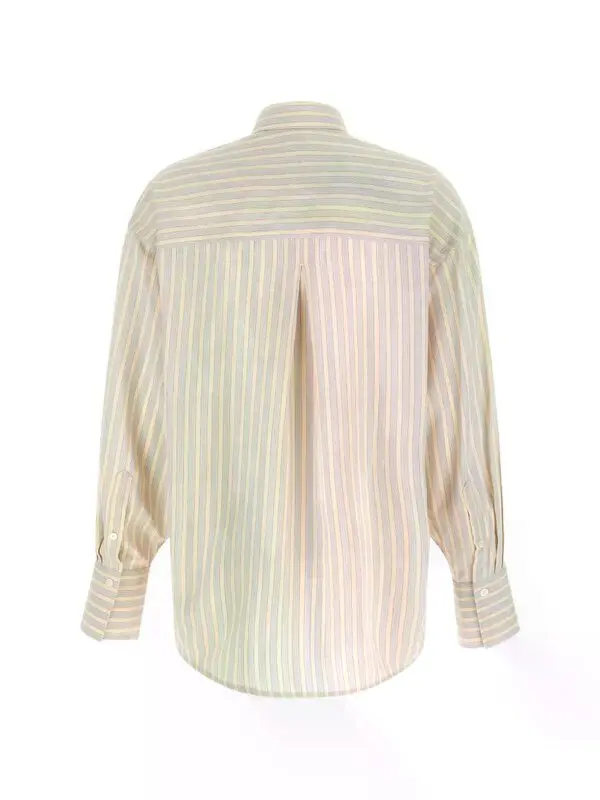 TOTEME Oversized Striped Shirt - Neutrals