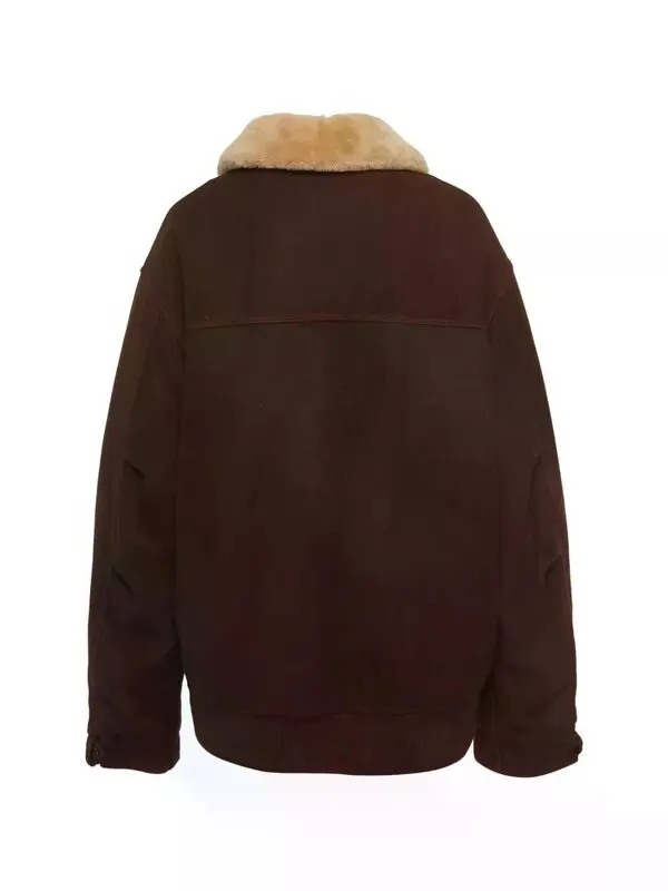 Miu Miu Zip-up Jacket With Embroidered Logo