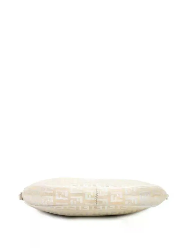 Fendi Zucchino Canvas Shoulder Bag - Brown