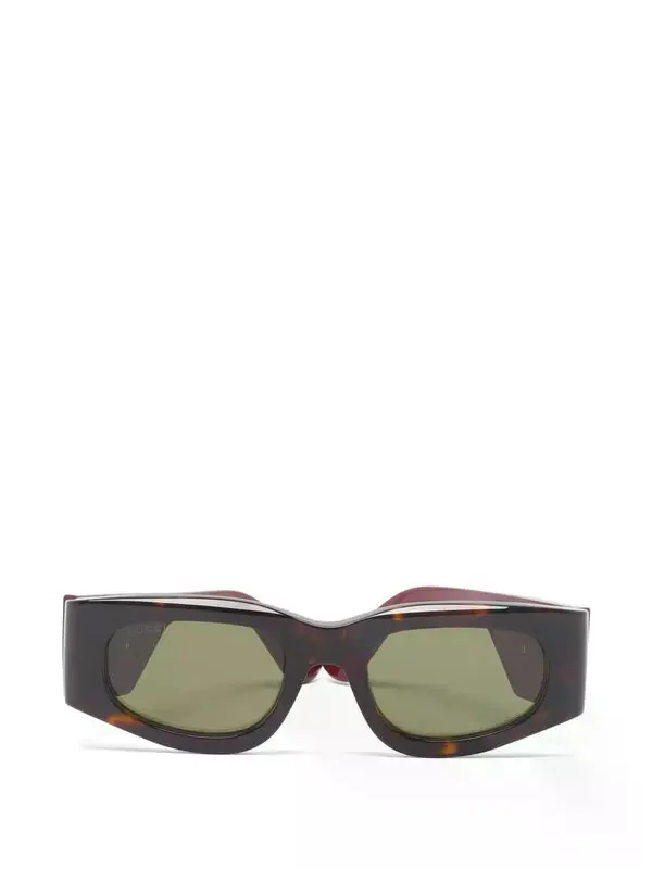 Gucci Tortoiseshell-effect Interlocking G Sunglasses - Brown