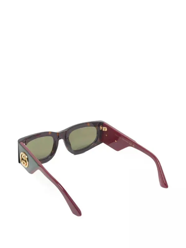 Gucci Tortoiseshell-effect Interlocking G Sunglasses